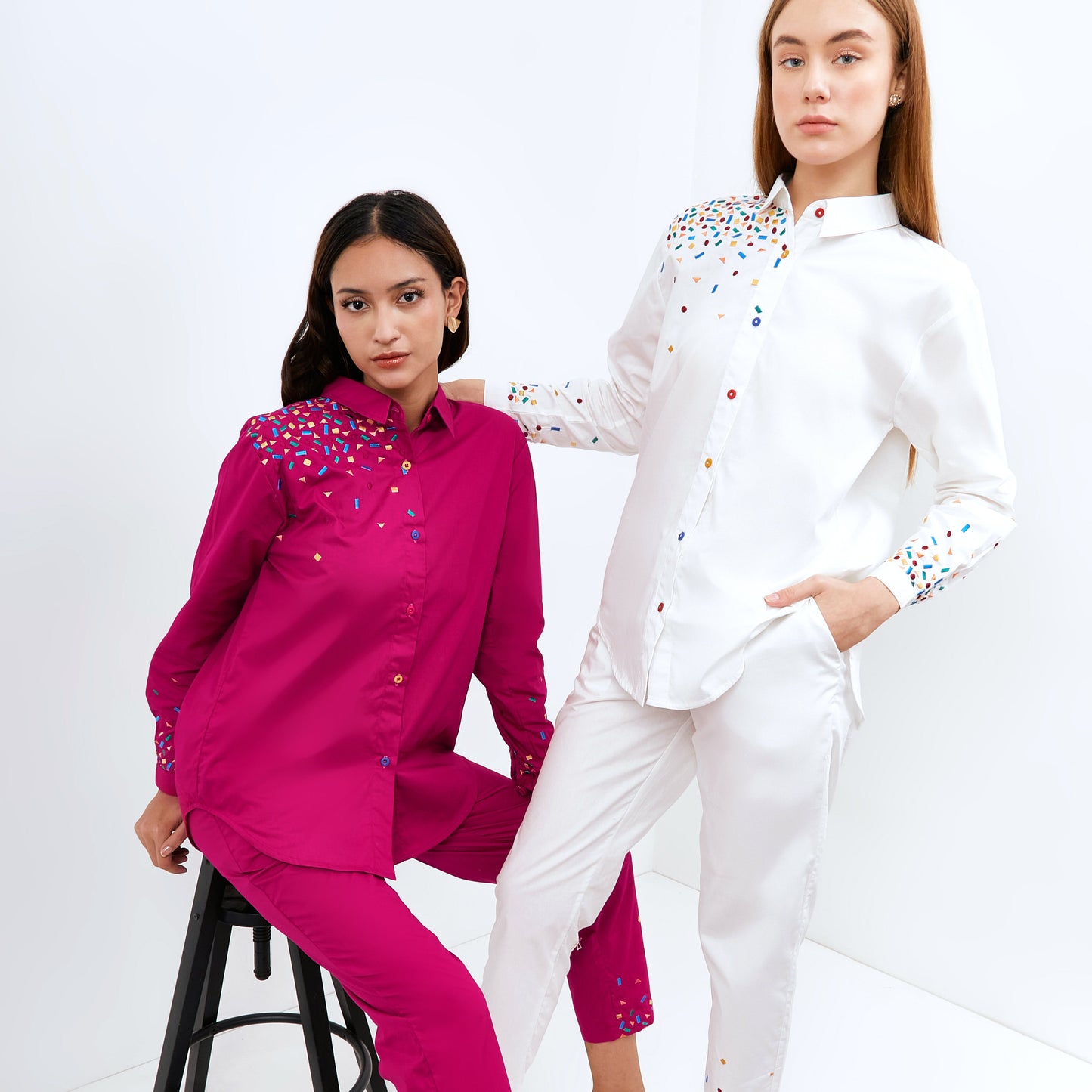 Mille Embro Matching set Fushia – Madeofme